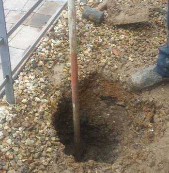 Point Repair on Black Alkathene pipe in Helston, Cornwall | New Sewer ...